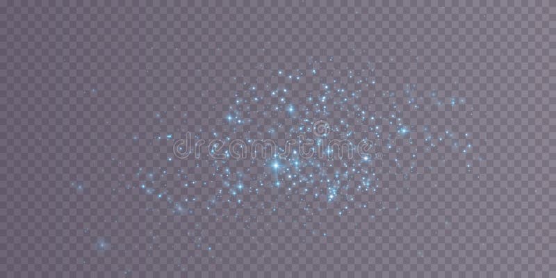 The Beautiful Sparkling Blue Glitter Effect on a Transparent Background ...