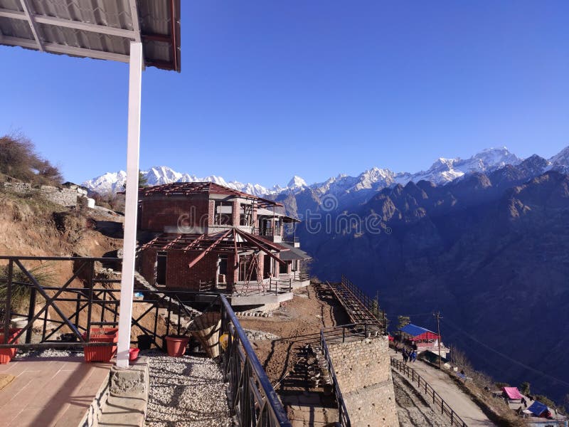 Mesmerizing Auli Resort in Himalayas Stock Image - Image of resort ...