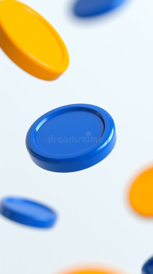 Floating Disc Background, Wallpaper, Cover Image. Stock Illustration ...