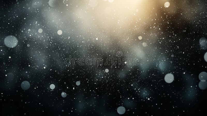 A Mesmerizing Background of Soft, Glowing Particles in a Dark ...