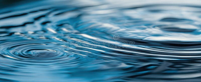 The Mesmerizing Beauty of Water Ripples Under Soft Light.AI Generated ...