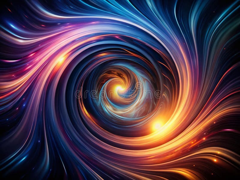 Mesmerizing Black Abstract Art a Generative AI Long Exposure ...