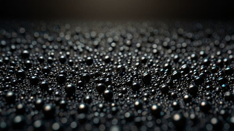 Mesmerizing Black Bead Texture, Thousands of Sparkling Spheres Stock ...