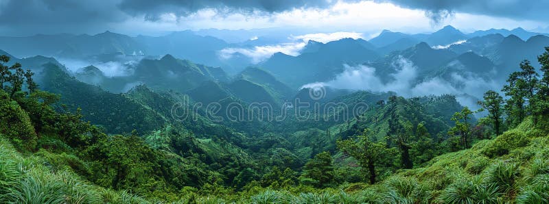 A Mesmerizing Black Forest Panorama Banner Featuring an Extended ...