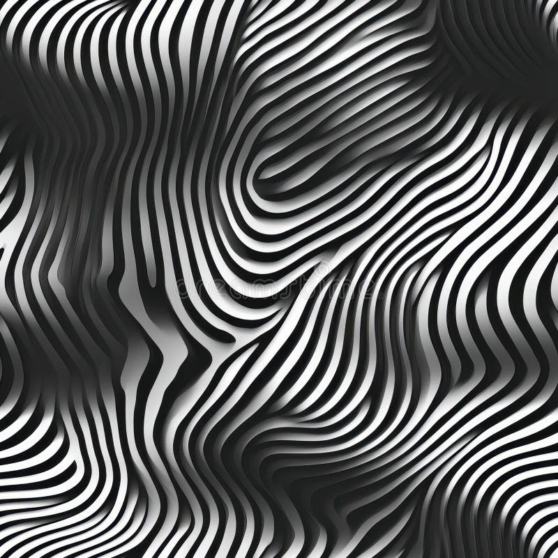 Abstract Op Art Lines Pattern 3d Illusion Effect Stock Photos - Free ...