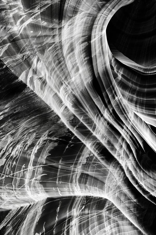 Mesmerizing Black and White Abstract Light and Shadow Patterns on ...
