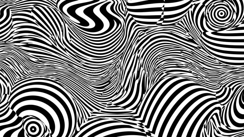 Black Concentric Wavy Circles Stock Illustrations – 723 Black ...