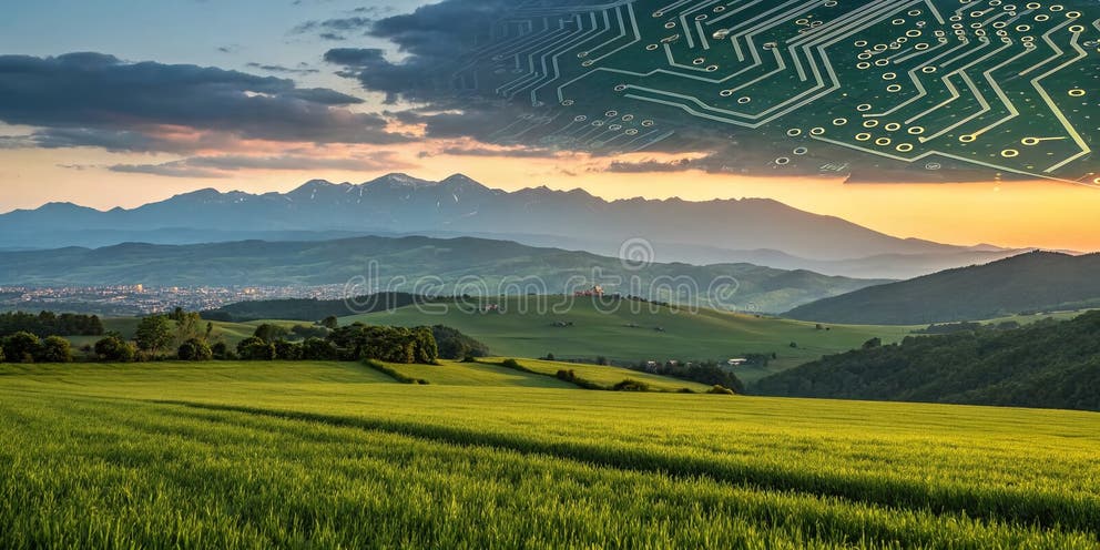 A Mesmerizing Blend of Technology and Nature Intricate Circuit Board ...