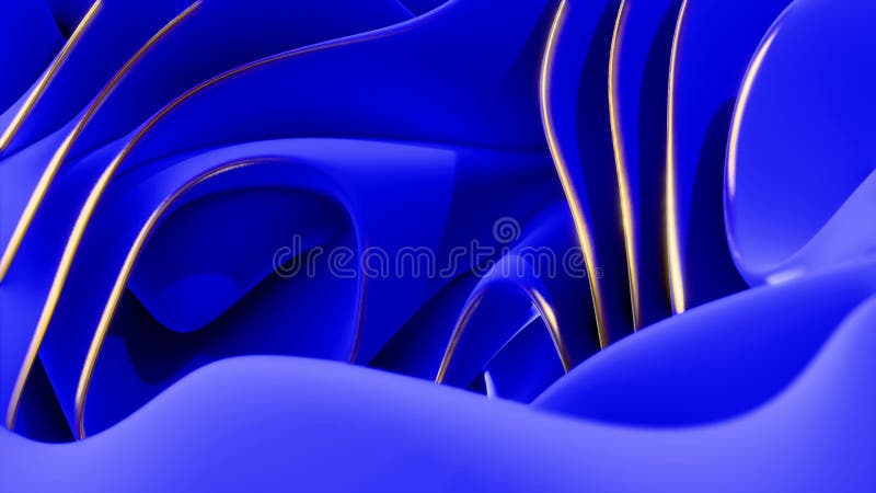 Mesmerizing Blue Abstract Animated Wallpaper Loop Stock Footage - Video ...