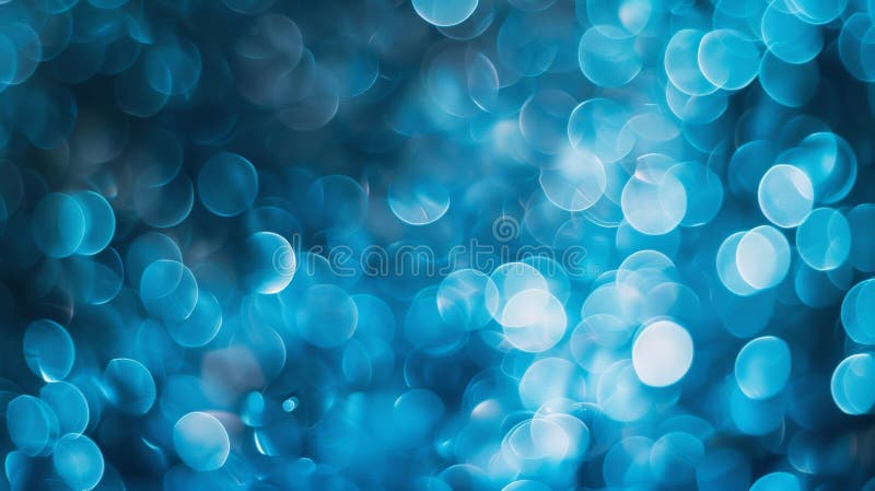 Mesmerizing Blue Bokeh Lights in Blurred Defocused Effect for Striking ...