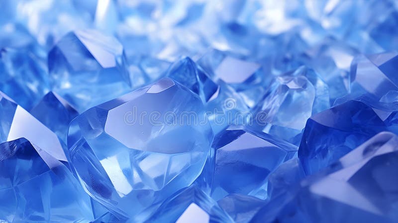 Mesmerizing Blue Crystal Formation Textured Background with Shimmering ...