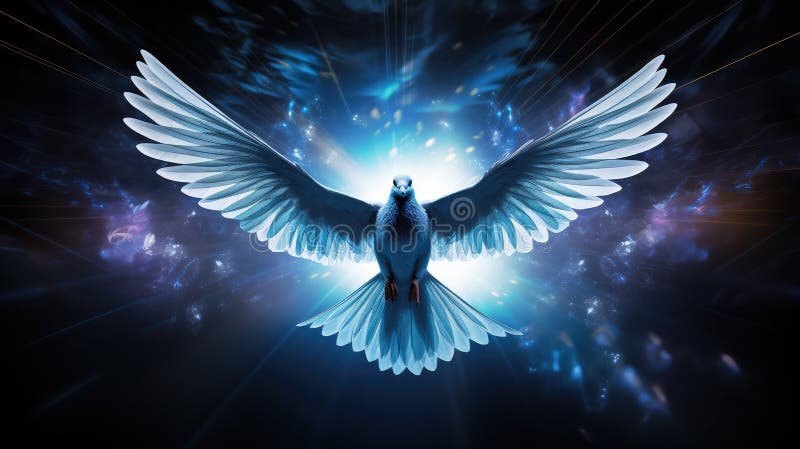 Mesmerizing Blue Dove Graphic Stock Illustration - Illustration of dove ...