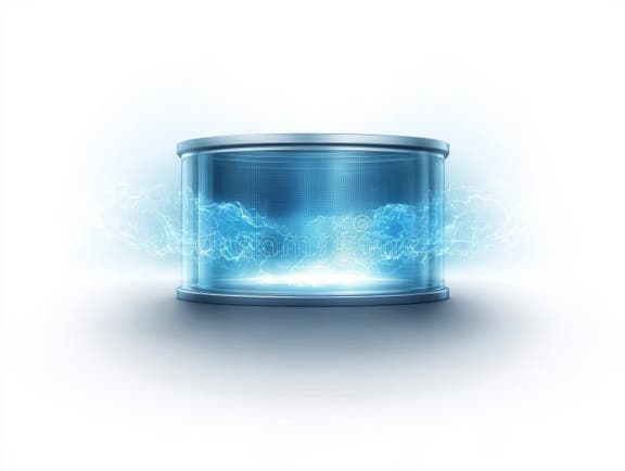 Mesmerizing Blue Flame in a Glass Jar, Captivating Display of Light and ...