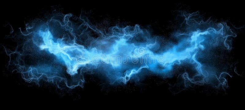 Mesmerizing Blue Glow Emanates from Dark Background, Creating Ethereal ...