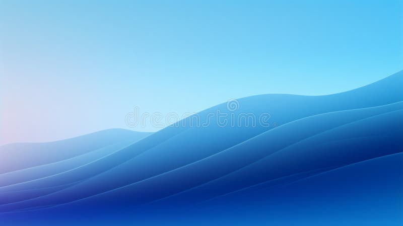Mesmerizing Blue Gradient, Symphony of Colors Stock Illustration ...