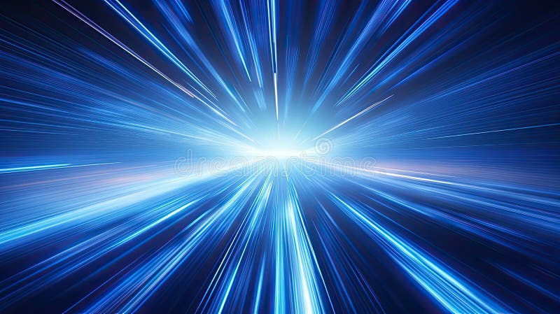 Mesmerizing Blue Light Burst Stock Illustration - Illustration of ...