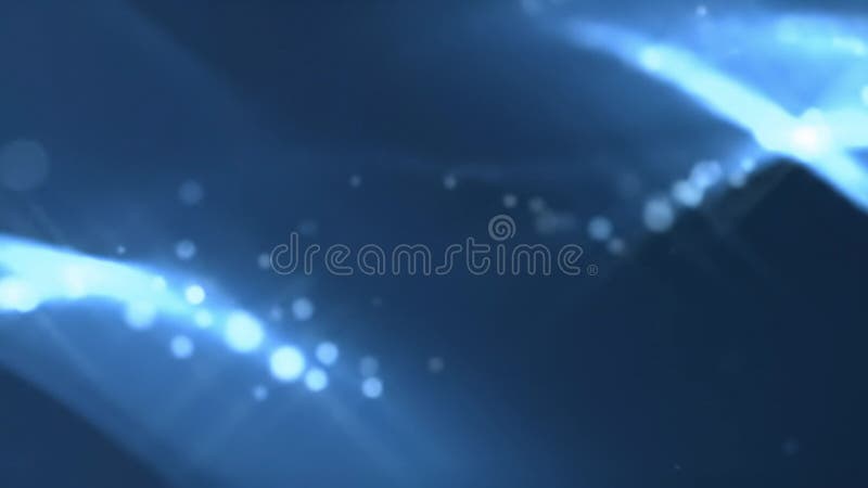 Mesmerizing Blue Light Patterns Dance Across a Dark Background in a ...