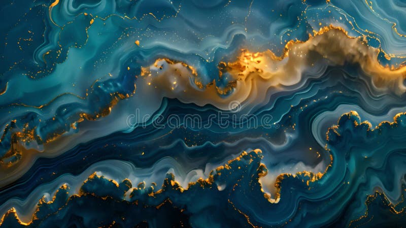 Mesmerizing Blue Texture Swirls: Dynamic Animation Stock Footage ...