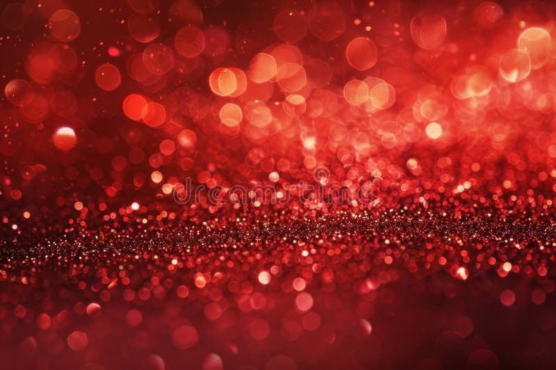 Sparkling Ruby Bokeh. Generative Ai Stock Illustration - Illustration ...