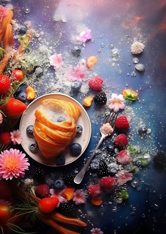 Mesmerizing Breakfast Scenes a Feast for the Senses Stock Illustration - Illustration of banquet ...