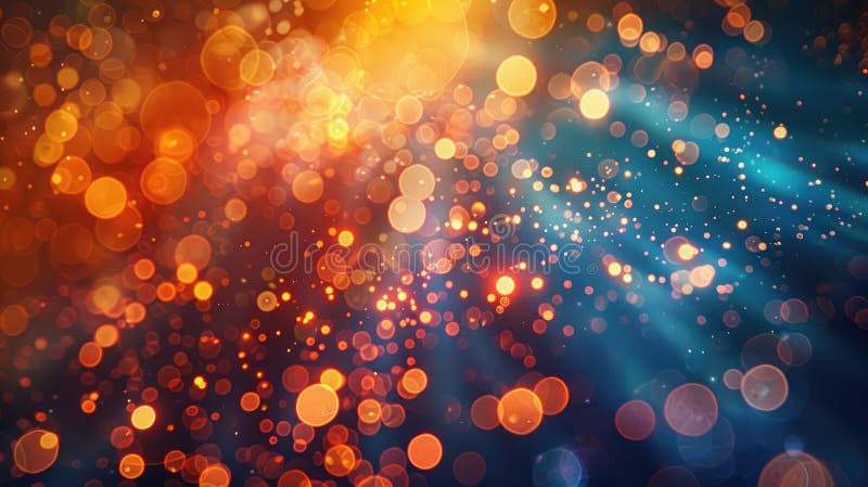 Mesmerizing Chaotic Light Pattern with Colorful Bokeh Effects, Abstract ...