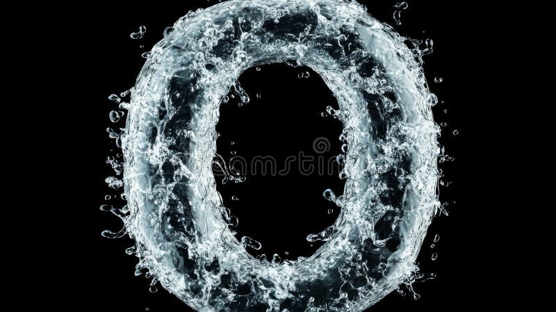 This Mesmerizing Water-themed Text Frame Showcases Flowing Translucent ...