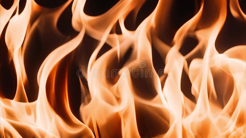 Abstract Flames Dancing in the Dark Stock Video - Video of burning ...