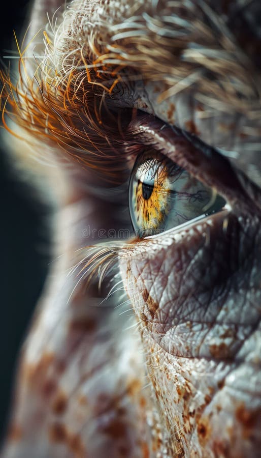 Close Up of an Eye with Detailed Texture and Patterns Capturing the ...