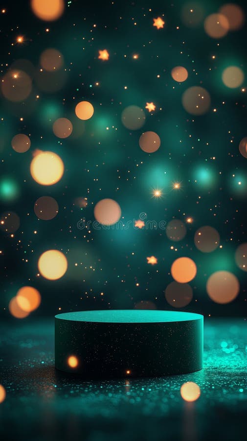 A Mesmerizing Close-up of a Luminous Round Object Glimmering on a ...