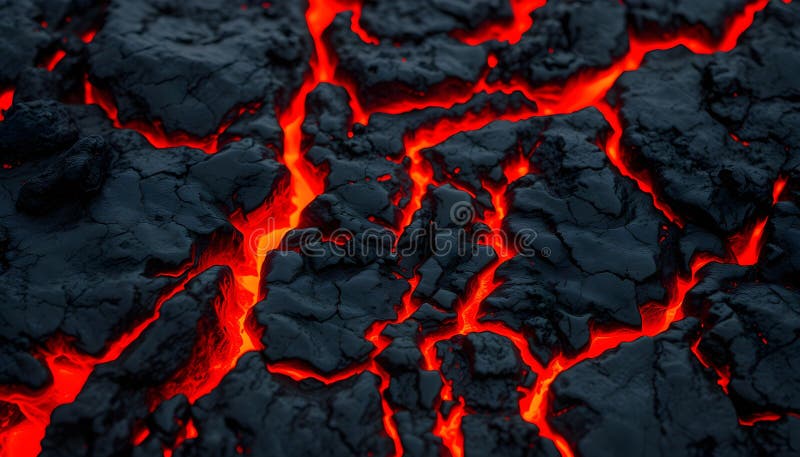 Molten Rock Formation: a Fiery Display of Earth S Power Stock ...