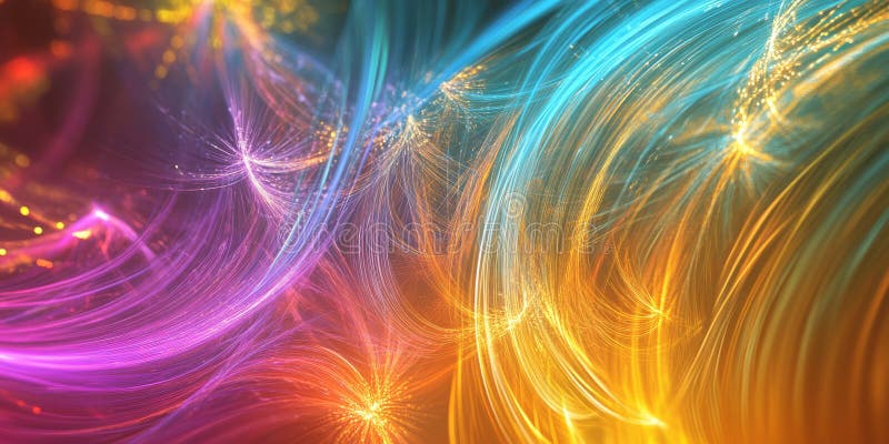 A Mesmerizing, Colorful Abstract Background Featuring Soft, Glowing ...
