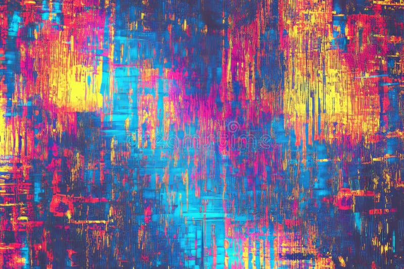 A Mesmerizing, Colorful Abstract Background with High-energy Glitch ...