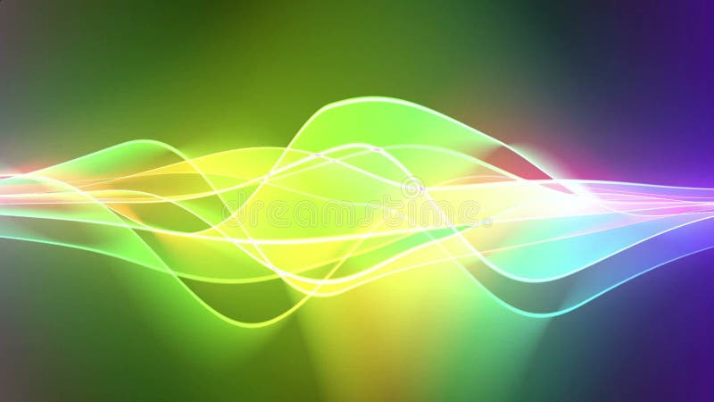 Mesmerizing Colorful Light Waves Animation Displaying a Spectrum of ...