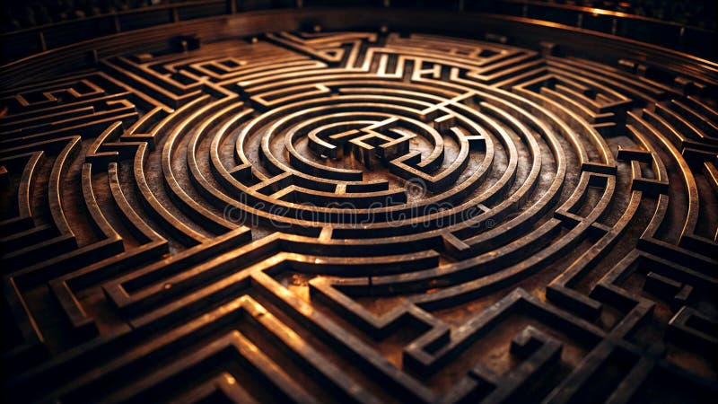 The Labyrinthine Journey: a Visual Exploration of Intricate Patterns ...