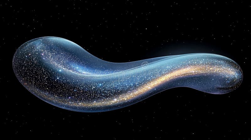 A Mesmerizing Cosmic Blob Illustrating Starry Beauty Stock Illustration ...