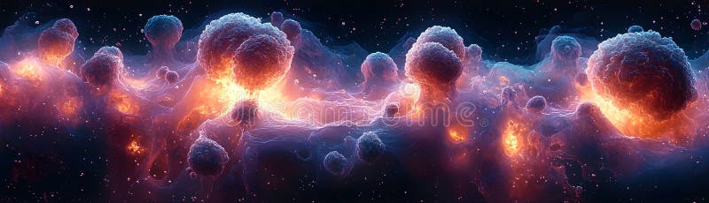 Mesmerizing Cosmic Explosion:a Vibrant Celestial Masterpiece of ...