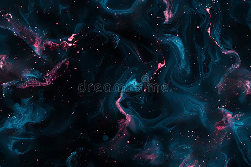 Mesmerizing Cosmic Patterns in Swirling Blue and Pink Shades Evoking ...