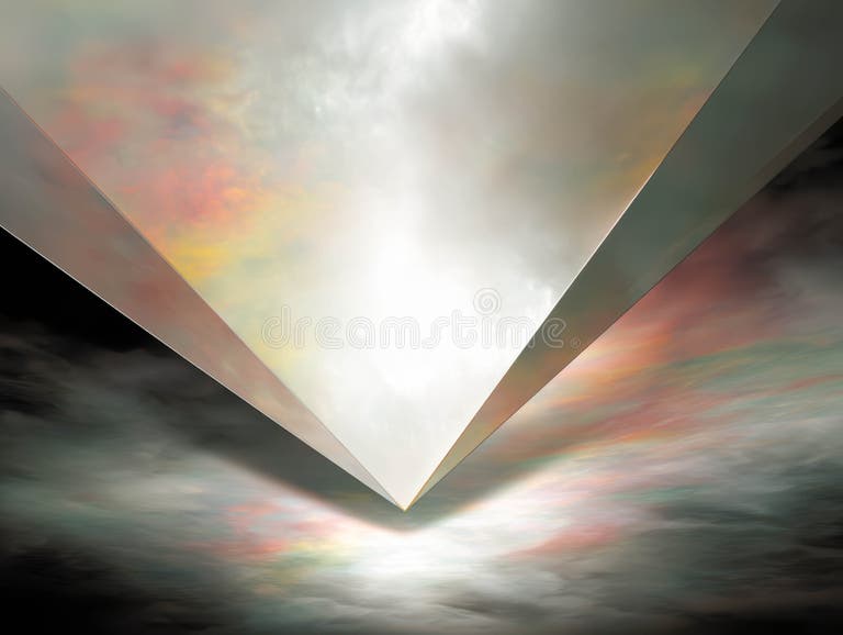 Shadows of Arms Create a Mystical Triangle Around a Glowing Moonstone ...