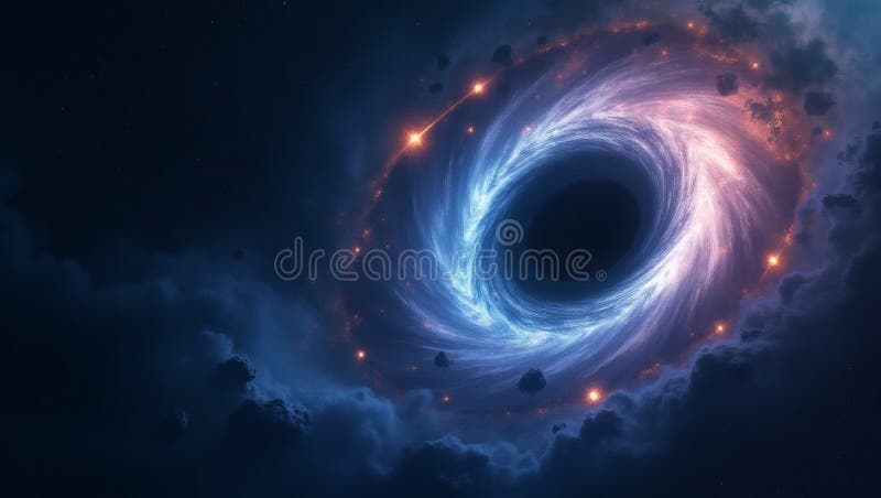 A Mesmerizing Cosmic Spectacle: a Black Hole S Immense Gravitational ...