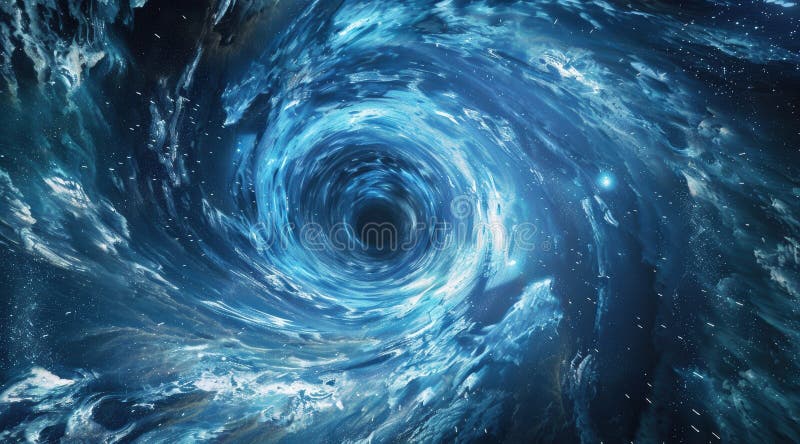 Mesmerizing Cosmic Vortex in Deep Space Stock Illustration ...