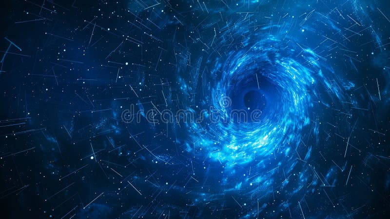 Mesmerizing Cosmic Vortex an Ethereal Display of a Star Trail, Captured ...