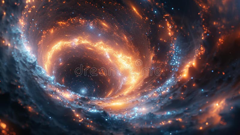 Mesmerizing Cosmic Vortex - Generative Ai Stock Illustration ...