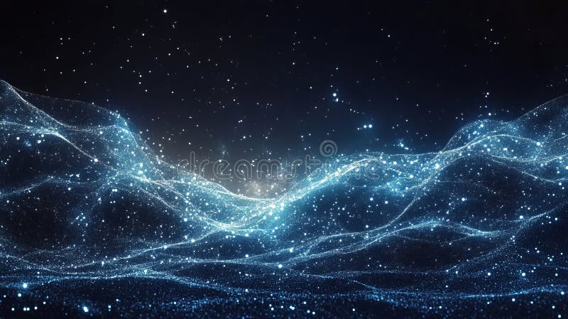 Mesmerizing Cosmic Waves Illuminated by Dazzling Star Patterns in the ...