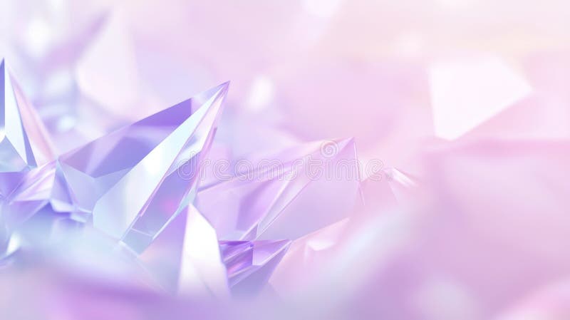 Mesmerizing Crystal Triangles in Pastel Hues Shine and Sparkle ...