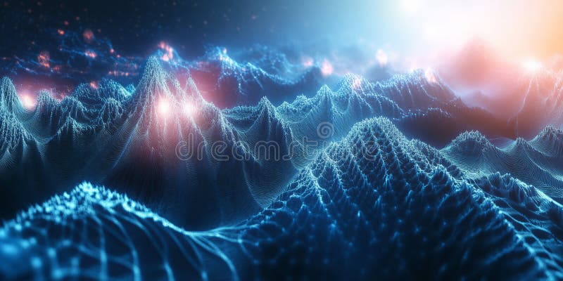 A Mesmerizing 3D Background of an Infinite Fractal Landscape, Where ...