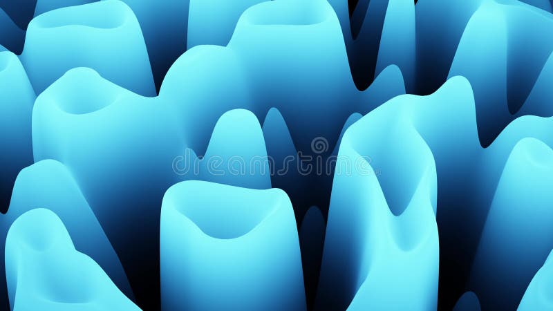Mesmerizing 3d Blue Ice Sculpture with Stacked Triangular Shapes Stock ...