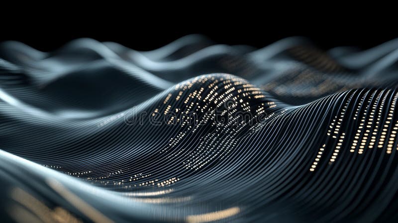 Mesmerizing 3D Digital Wave of Flowing Numbers in High Fidelity for ...