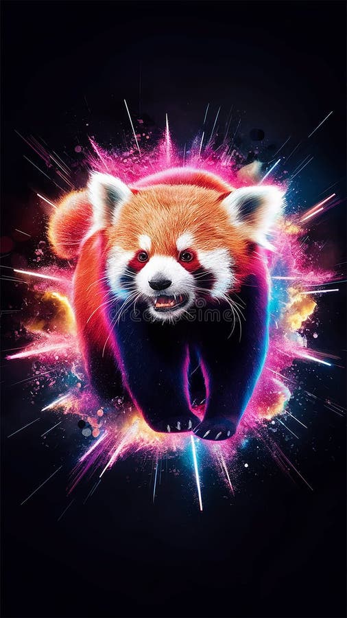 A Mesmerizing 3D Hologram Laser Exploded Design Featuring a Vibrant Red ...