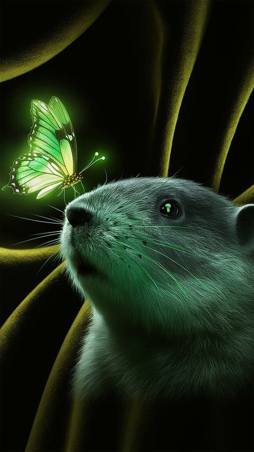 A Mesmerizing 3D Render of a Gopher S Face, Illuminated by a Soft ...