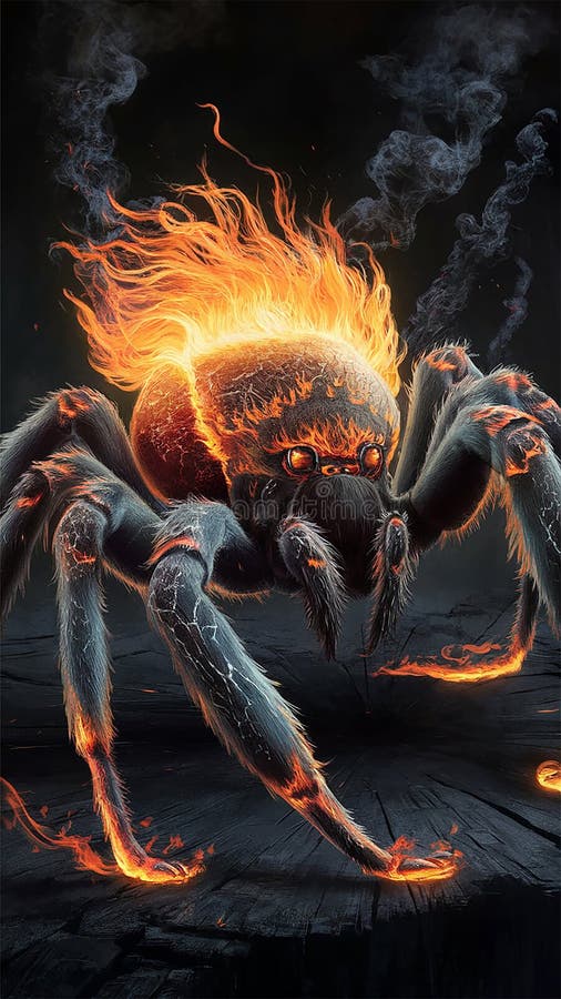 A Mythical Hybrid Creature, Blending the Form of a Spider with the ...